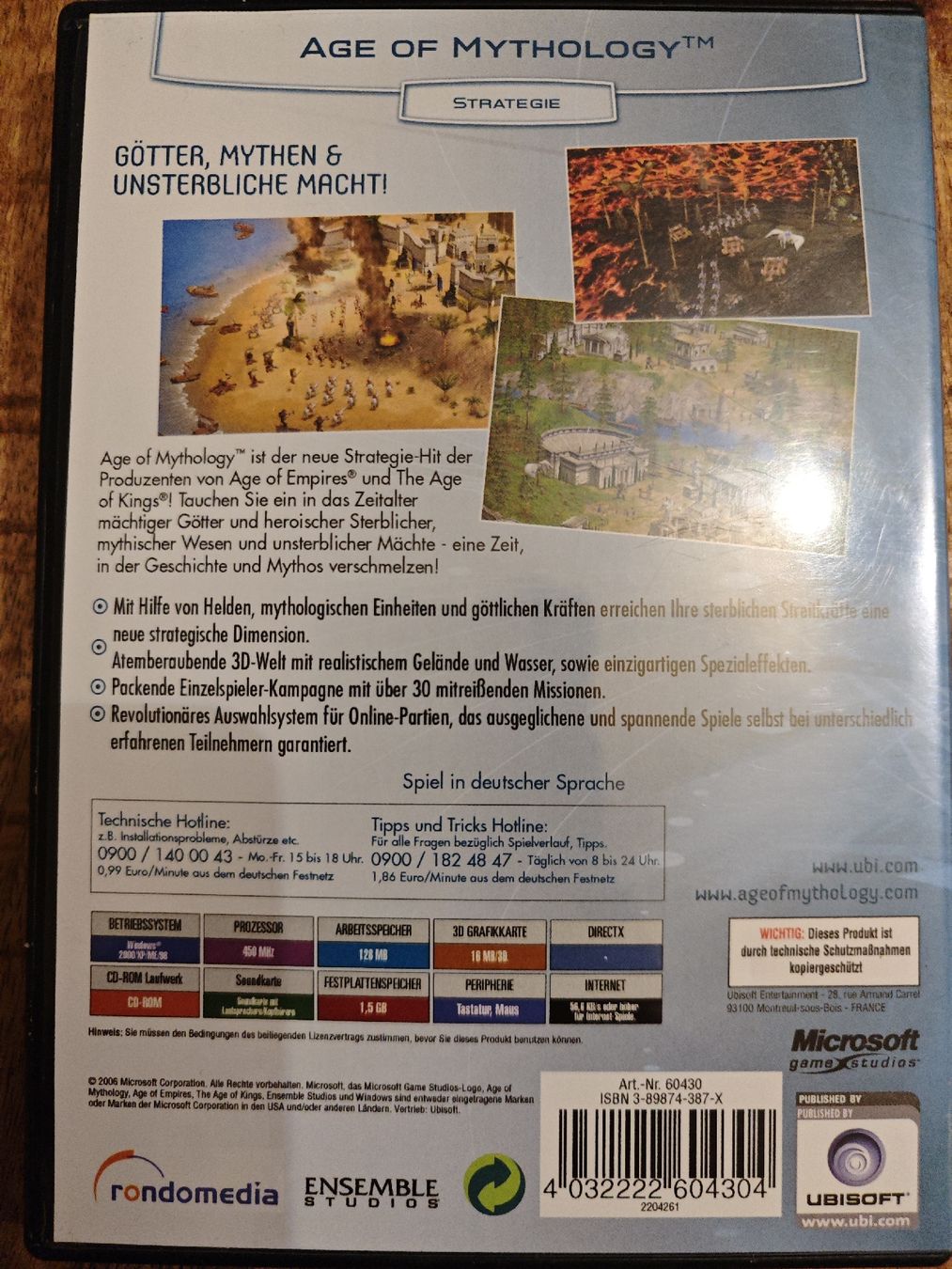 PC CD-ROM Game: Age of Mythology - Top Zustand! (Gebraucht) in ...