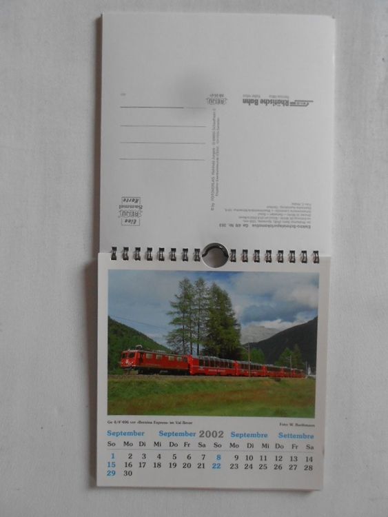 CALENDRIER 2002 - RHATISCHE BAHN (Gebraucht) in Bex für CHF 3 – mit ...