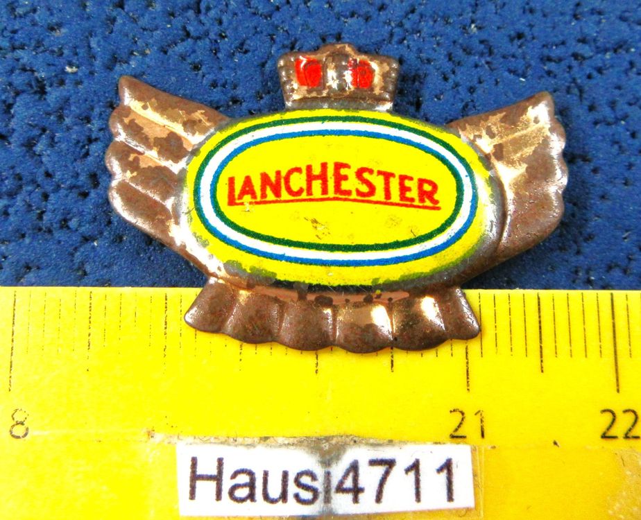 LANCHESTER BRITISH-CAR LOGO OLDI ANSTECKNADEL VINTAGE NO-PIN (Gebraucht ...