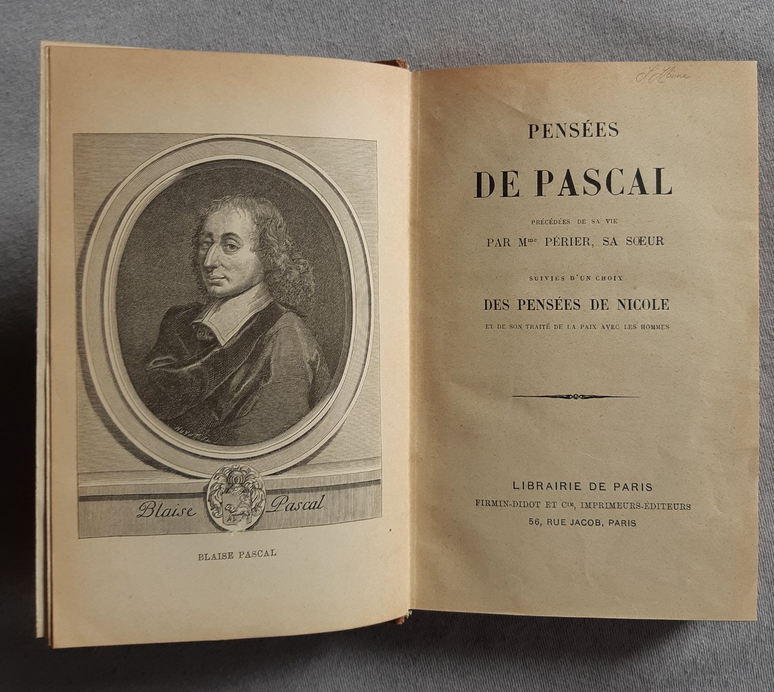 Livre : Blaise Pascal, Pensées. (D'occasion) à La Neuveville pour CHF ...