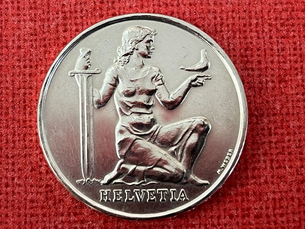 5 Franken Gedenkmünze 1936 Silber TOP Wehranleihe (Gebraucht) in Ormalingen für CHF 15.95 – mit ...