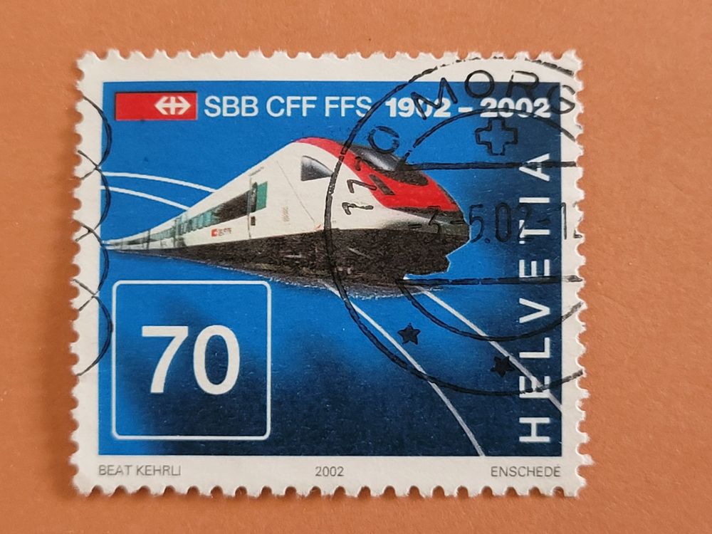 Timbre CH 2002 (12. III.) N° 1047 - Train ICN RABDe 500 CFF | Kaufen ...