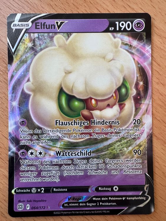 Elfun V Pokémon Karte - Top Zustand (Gebraucht) in Lützelflüh-Goldbach ...