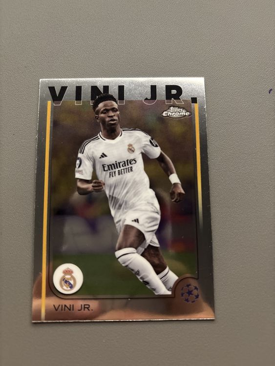 Vinicius Junior Real Madrid Topps Chrome Karte selte! (Neu (gemäss ...