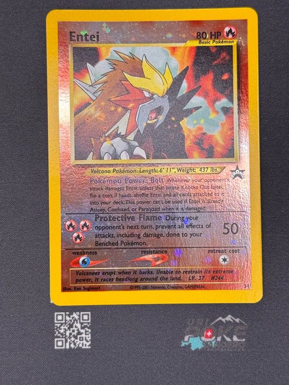 Pokemon Entei Reverse Holo - WOTC Promo - ENG (Gebraucht) in Bürglen UR ...