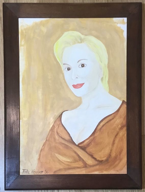 Fritz HAUSER Gemälde von eine Damme (Gebraucht) in Root für CHF 10 – mit Lieferung auf Ricardo ...