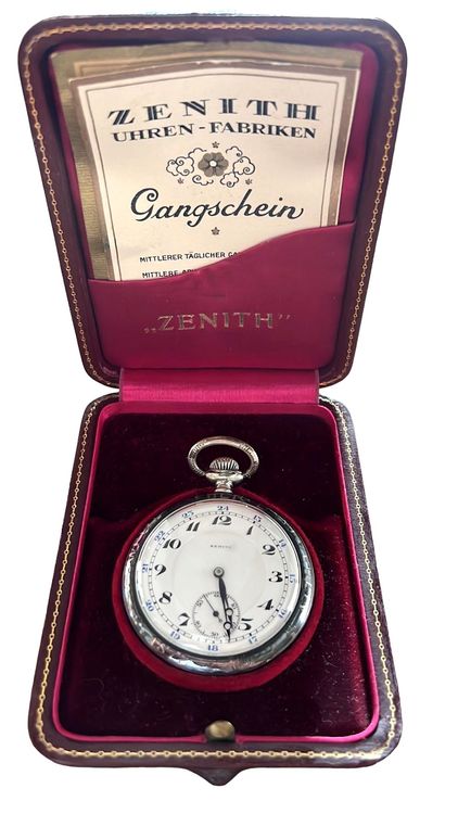 Zenith Rare Vintage Pocket Watch 1922' orig box & warranty🎁 (Gebraucht ...