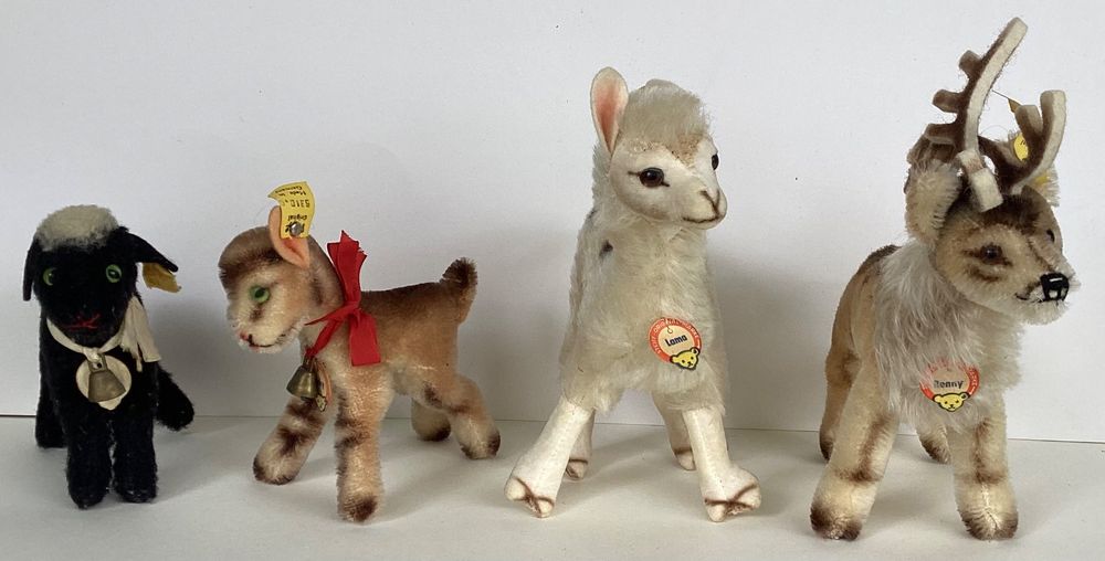 4x Antike Verschiedene Steiff Plüsch Figuren (Gebraucht) in Root für ...