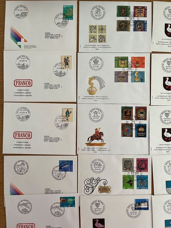 100 FDC/ Sonderbriefe Schweiz (Gebraucht) in Murgenthal für CHF 5 – mit Lieferung auf Ricardo kaufen