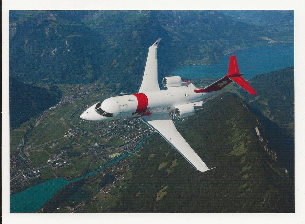 REGA-AMBULANZJET CHALLENGER 650 ÜBER DEM HARDER BEI INTERL. (Gebraucht ...