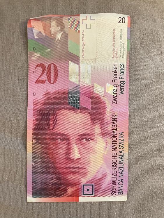 Alte 20.- Note (Neu und originalverpackt) in Wetzikon ZH für CHF 31.9 – mit Lieferung auf ...