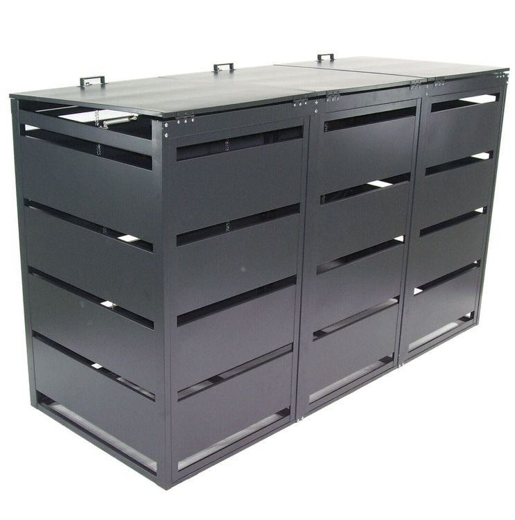 57061 - Mülltonnenbox 3er 240L Box für Mülltonnen (Neu und ...