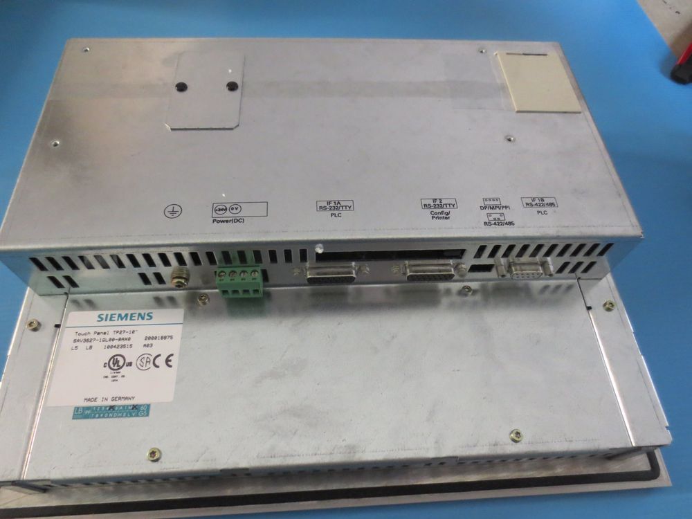 Siemens Simatic TP27 10 Zoll Touch Panel 6AV3627-1QL00-0AX0 (Gebraucht ...