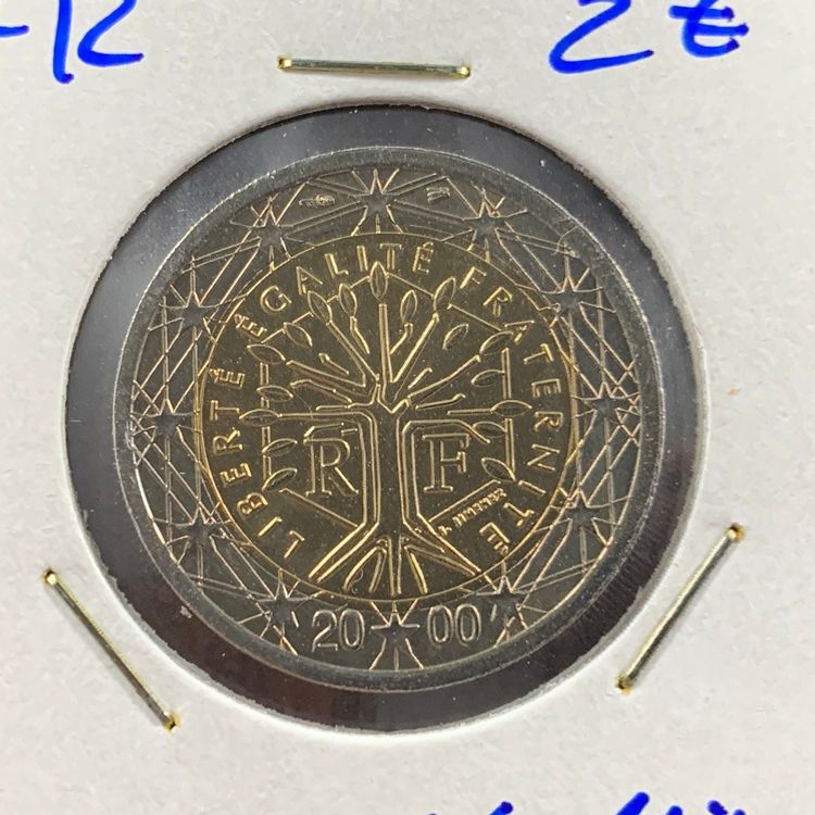 2 Euro Frankreich 2000 Fehlpragung