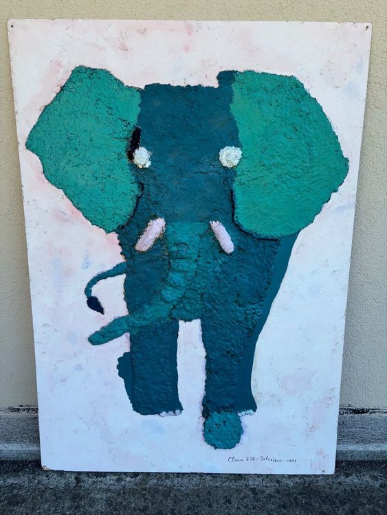 Elefant 🐘 (Original, Relief-Bild, gross) (Gebraucht) in Walchwil für ...