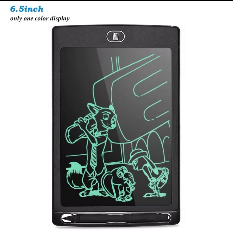 LCD Schreibtafel 6.5" Tablet zum Schreiben und Malen schwarz (Neu und ...