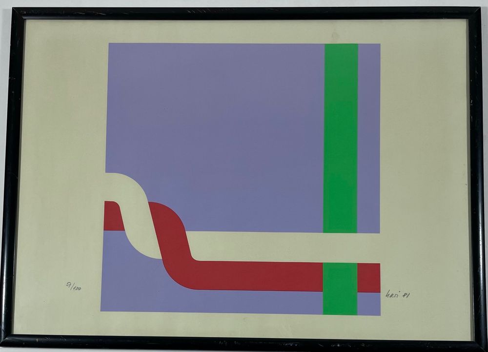 Moderne Serigraphie unleserlich Signiert | Kaufen auf Ricardo