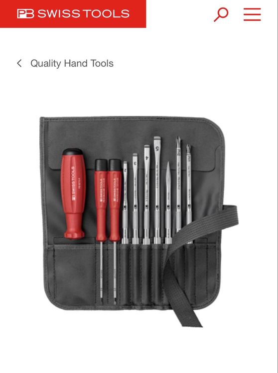 PB Swiss Tools Schraubenzieher-Satz in Rolltasche, black (Neu und originalverpackt) in Uster für ...