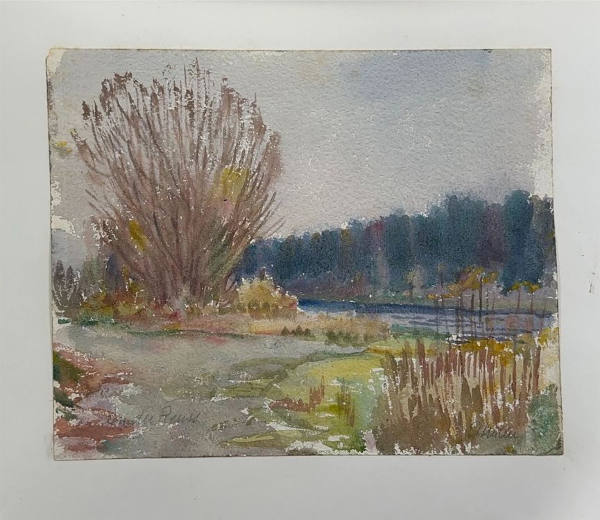 Landschafts Aquarell sig | Kaufen auf Ricardo