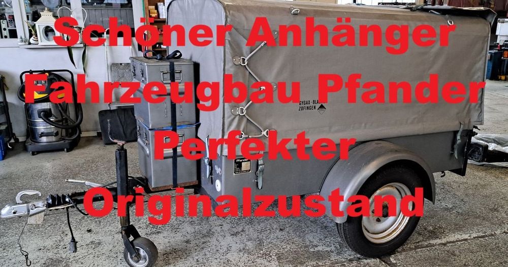 Sehr schöner Anhänger Fahrzeugbau Pfander ZH, Top Zustand! (Gebraucht ...