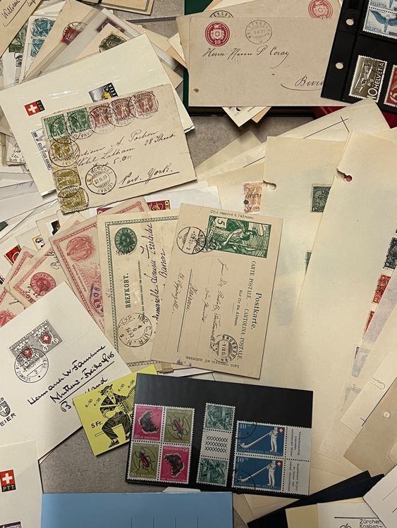 Grosser Briefmarken Nachlass Schweiz+Welt! 36 Album++ Ab 1.- (Gebraucht ...