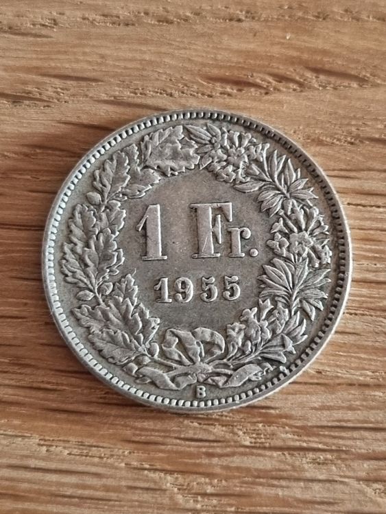 1 Franken 1955 - sehr selten Auflage: nur 194'000 Stück (Gebraucht) in Mels für CHF 16.1 – mit ...