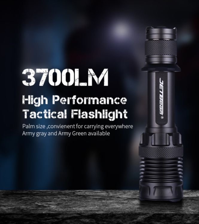 Neu: Jetbeam M37 Pro 3700 Lumen taktische Taschenlampe (Neu und ...