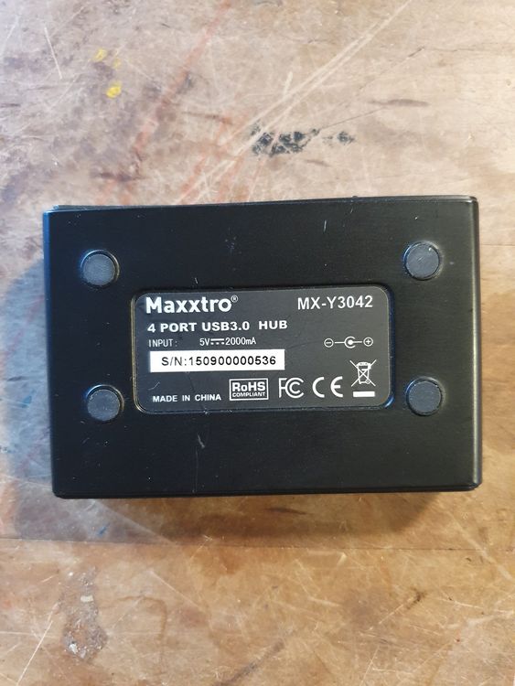 Maxxtro MX-Y3042 4 Port USB3.0 Hub Netzeil fehlt (Gebraucht) in Zürich ...