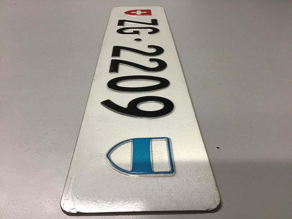 Auto-Kennzeichen/Schild/Nummer "ZG 2209" (Gebraucht) in Elsau für CHF ...