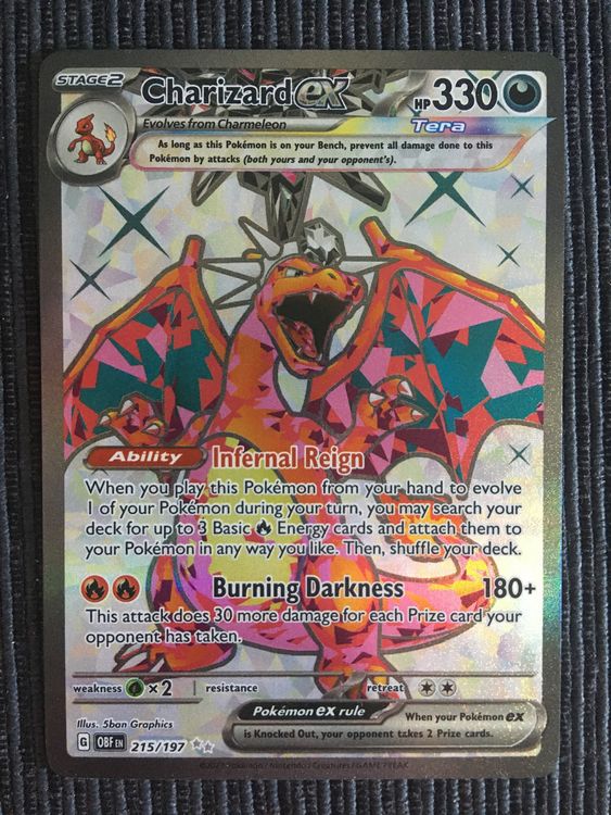 Pokemon Obsidian Flames Charizard Ex Tera Englisch (Neu (gemäss ...