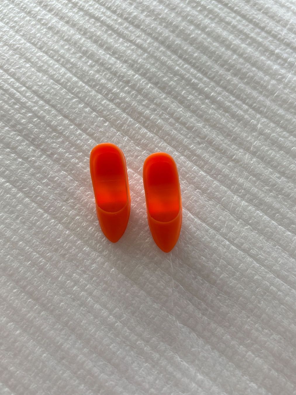 Vintage Barbie 1960 High Heels Japan Orange Closed Toe Shoes (Neu ...