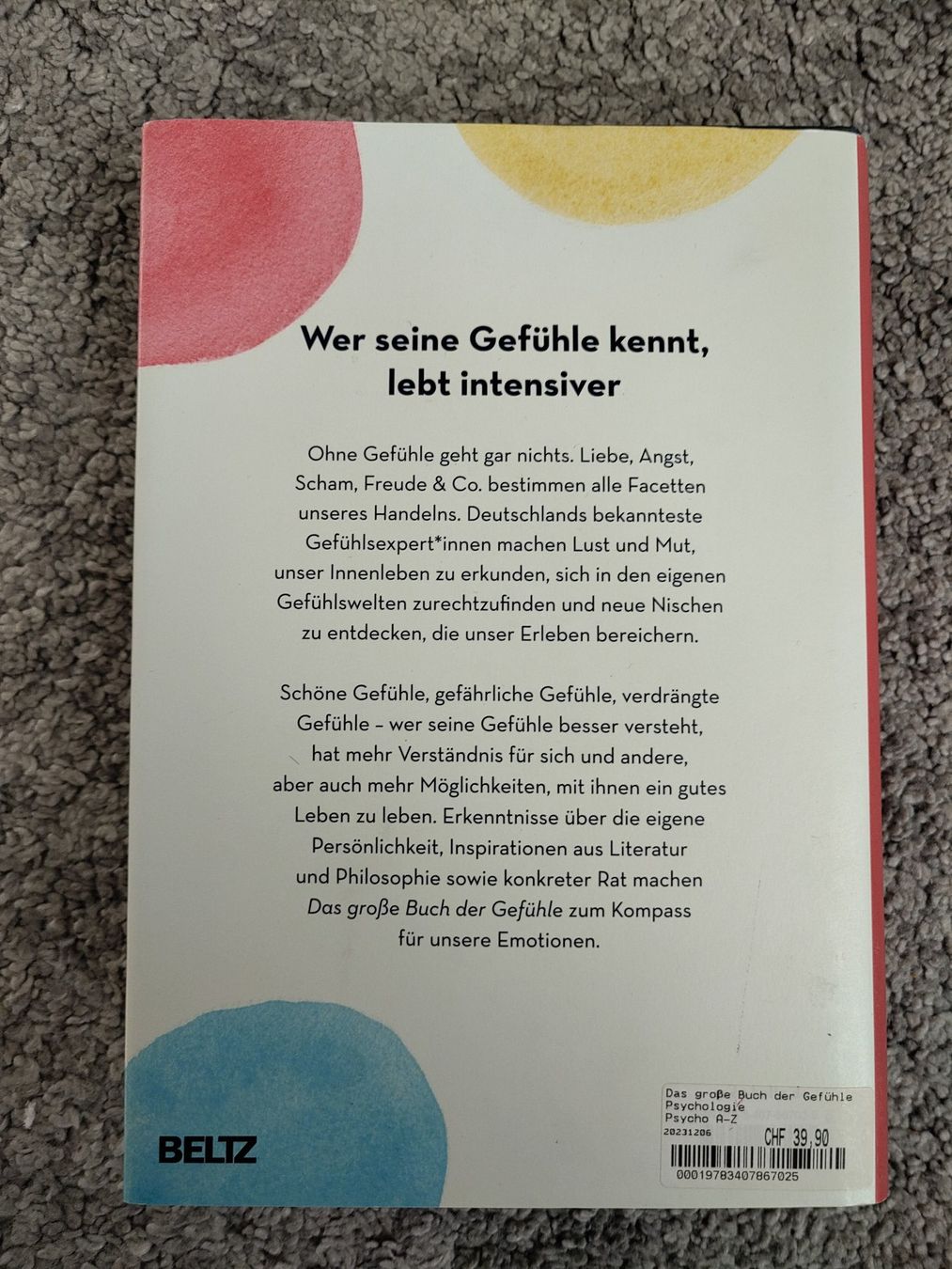 Das grosse Buch der Gefühle - Gabriele Frick-Baer, Udo Baer (Gebraucht ...