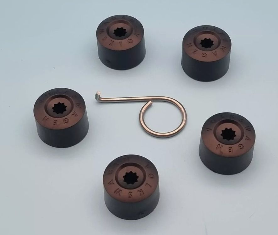 Original VW Kappen für M14 Radschrauben "Volkswagen" SET (Neu und ...