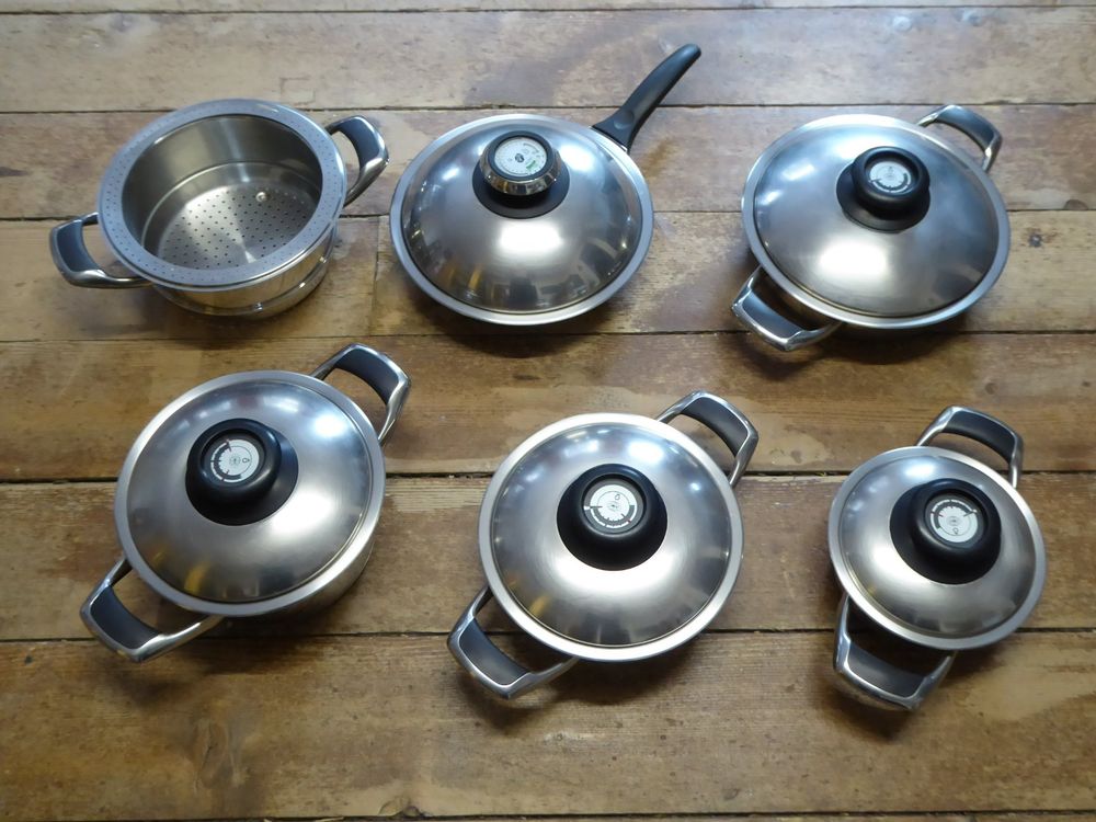 *TOP* Pfannenset 6x AMC Induction Bräter Töpfe Pfannen (Gebraucht) in ...