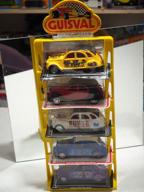 Ständer mit 5 Citroen 2CV - Guisval 1/32 (Neu und originalverpackt) in ...