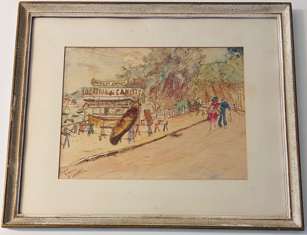 Landschaft Aquarell Unleserlich signiert | Kaufen auf Ricardo