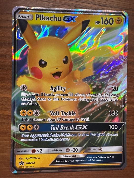 Pikachu GX - SM232 Promo - XXL / Oversize (Gebraucht) in Bäretswil für ...