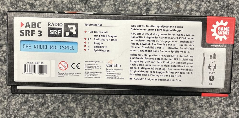 ABC SRF 3 - Das Radio-Kultspiel mit Original Gugger Top! (59 (Neu und originalverpackt) in Au ZH ...