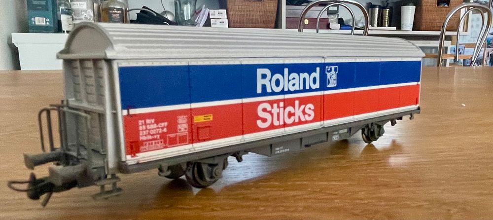 Roco Schiebewandwagen „Roland Sticks“, H0 AC, 46395, OVP | Kaufen auf ...