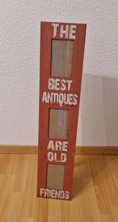 „The best ANTIQUES Are Old FRIENDS“ Boden- / Wand-Fotorahmen | Kaufen ...