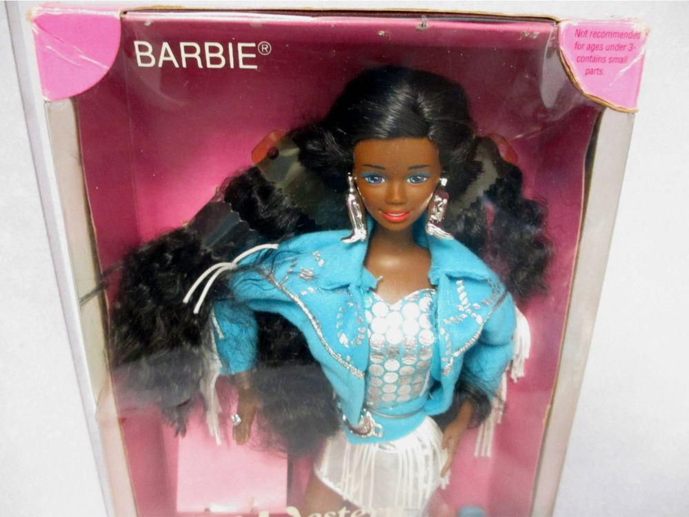 1993 Mattel Western Stampin Cowboy Barbie Puppe schwarz | Kaufen auf ...