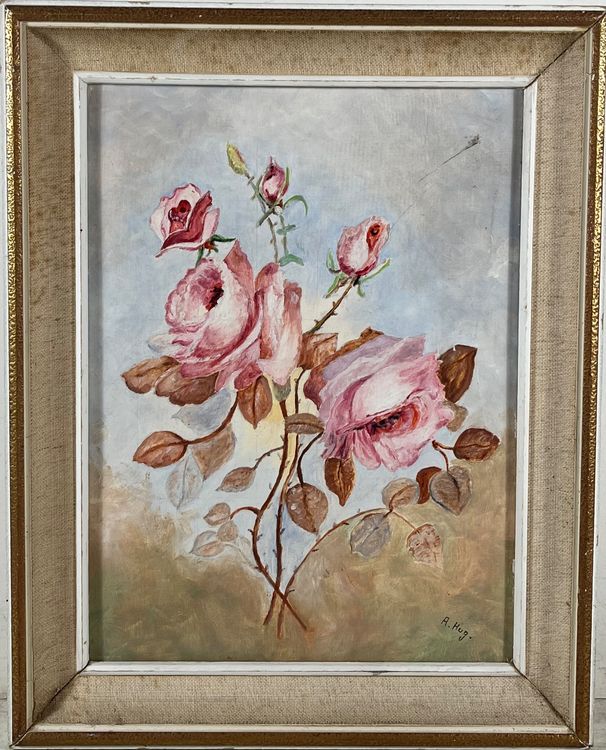 Alois Hug - Gemälde von Rosen (Gebraucht) in Root für CHF 19 – mit Lieferung auf Ricardo kaufen