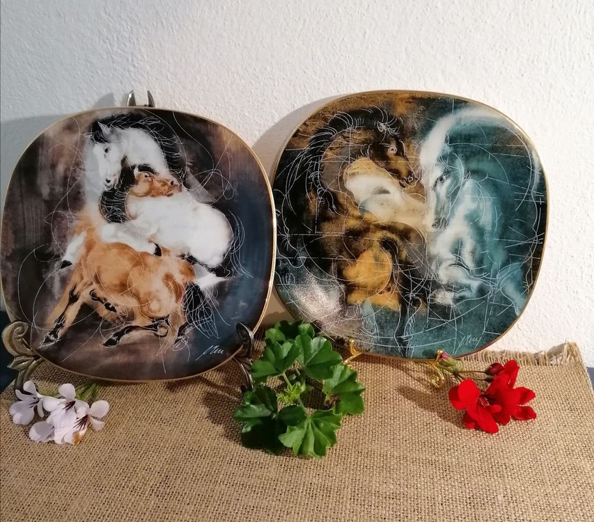 Wandteller Set, H. Erni Die dinamishen Pferde | Kaufen auf Ricardo