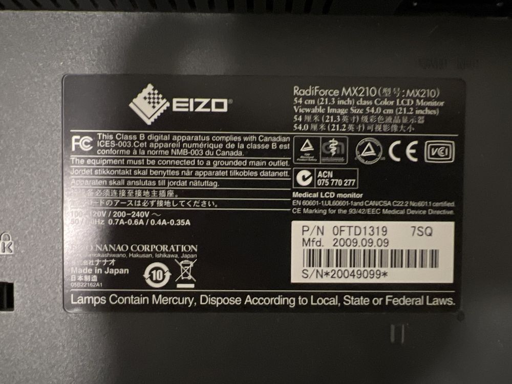 Eizo RadiForce MX210 2 Stück (Gebraucht) in Zuchwil für CHF 51 – nur Abholung auf Ricardo kaufen