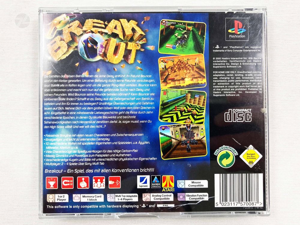Breakout PS1 PlayStation Game komplett PAL (Gebraucht) in Wetzikon ZH ...