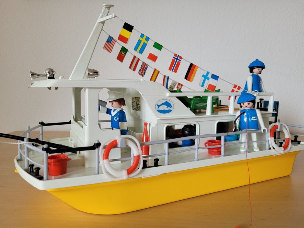 Playmobil 3540 Ausflugsschiff Hausboot Boot Schiff Vintage (Gebraucht ...