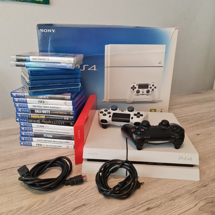 PS4 500GB, 2 Controller, 11 Spiele | Kaufen auf Ricardo