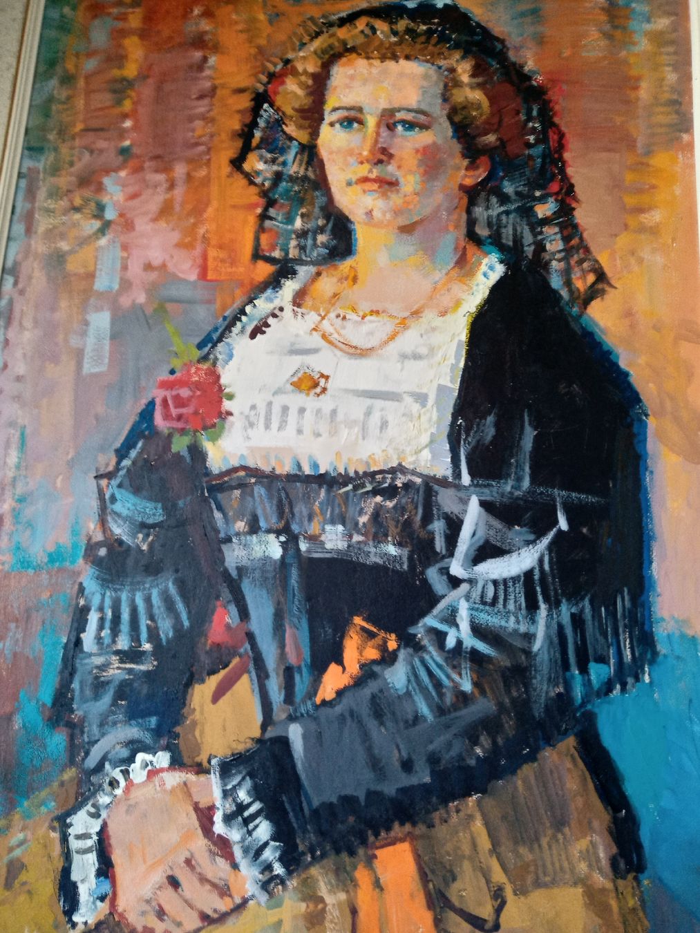 Armin Schwarzenbach Öl auf Rupfen sign. Berner Tracht gross (Gebraucht) in Riehen für CHF 375 ...