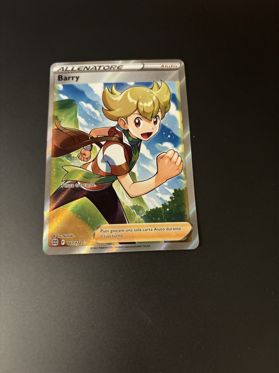 Pokemon Barry Trainer - Rare , Full Art, Mint (Nuovo (secondo la ...