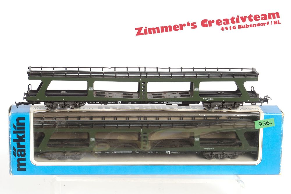 2 Märklin DB 4-Achs Autotransporte-Wagen 4074, H0, WS (Gebraucht) in ...